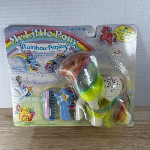 1984 My Little Pony Vintage G1 MLP Pegasus Rainbow Ponies Confetti On ...