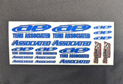 TEAM ASSOCIATED R/C STICKER SHEET - BLUE | eBay