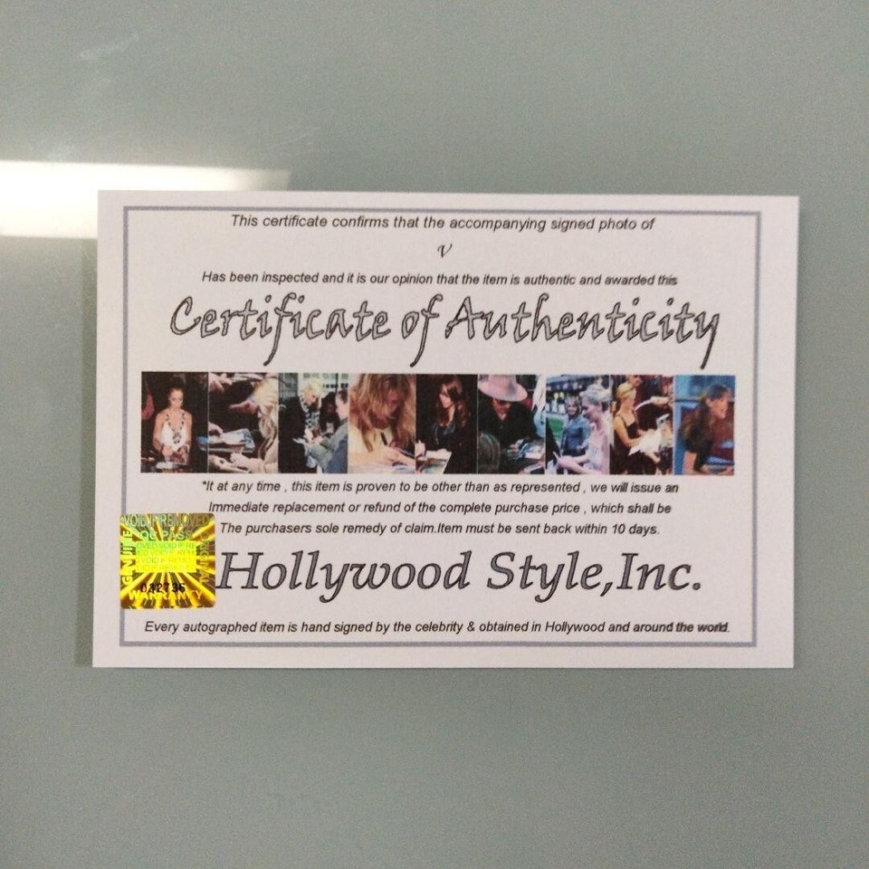 Rare! 2L photo signed by BTS Tete Autograph certificate with serial ...