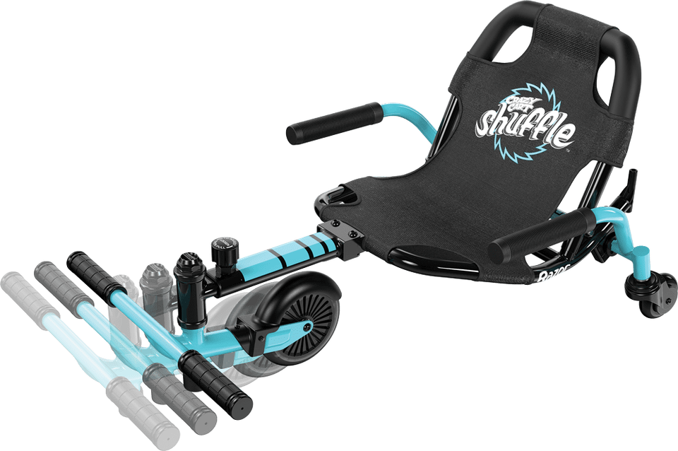 Crazy Cart Shuffle by Razor, Kid-Powered Drifting Go-Kart, Adjustable ...