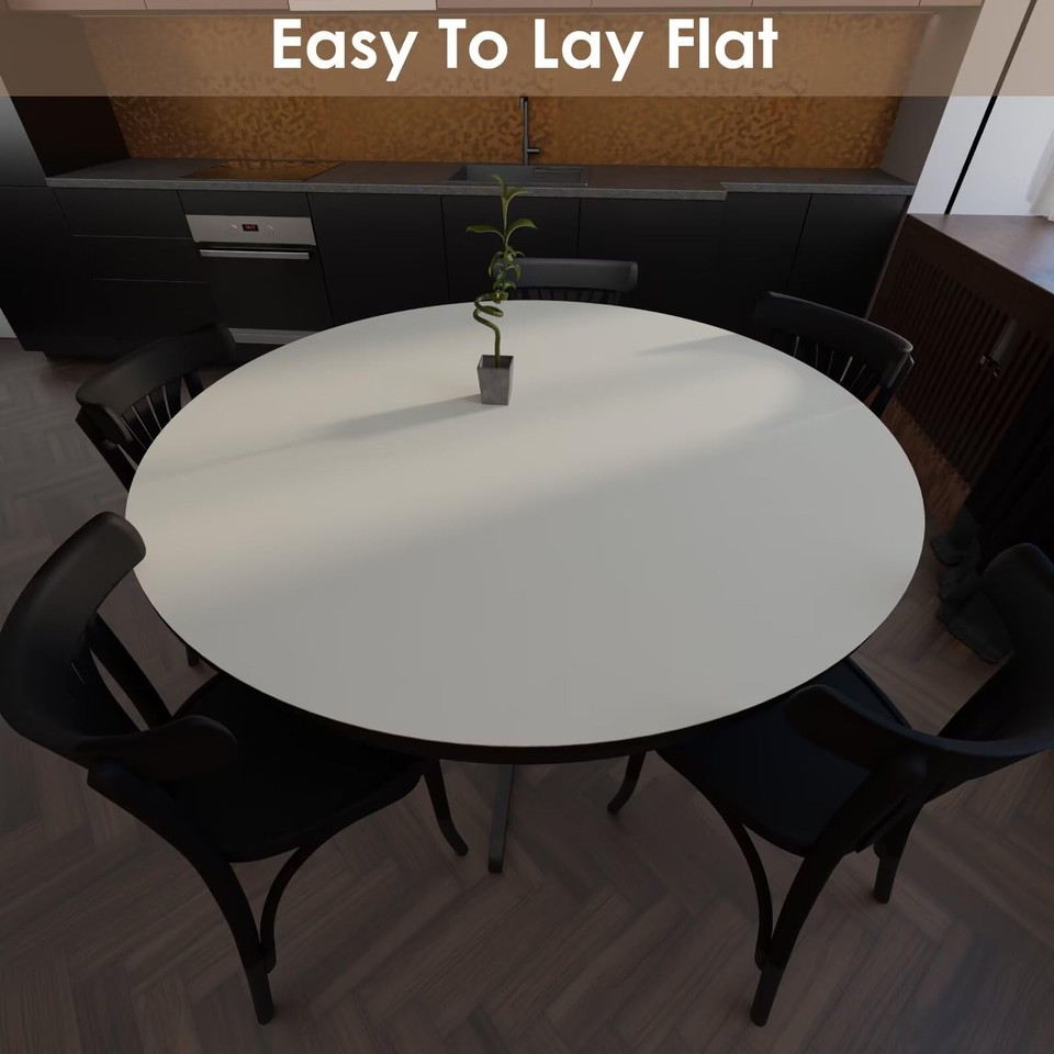 Round Table Pad, 1.8mm Thick, Dia.54 Inch, Leather Table Cover, Table ...