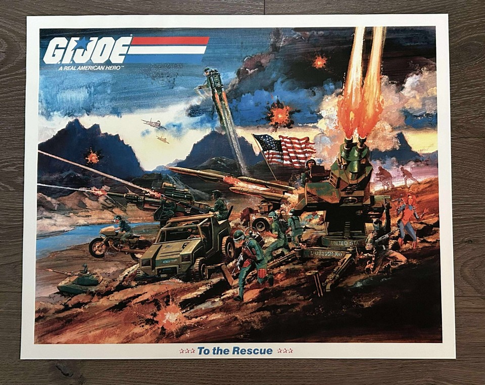 VTG GI Joe Posters "Stars & Stripes Forever & To The Rescue" 80s Mail ...