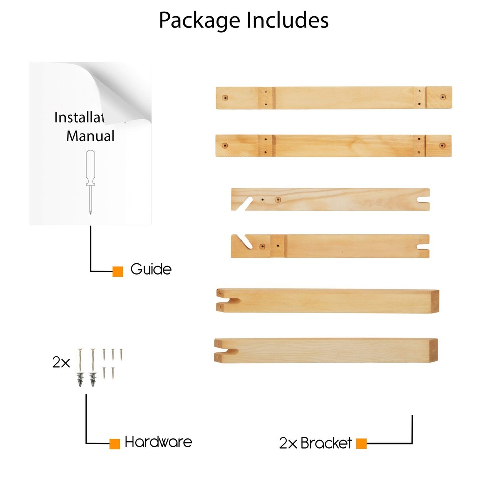 Palma Wall Mount Wood Triangle Sconce Bracket for Plug in Hanging ...