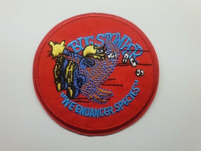1pc Bug Stomper iron on or sew on Patch Aliens We endanger Species logo ...