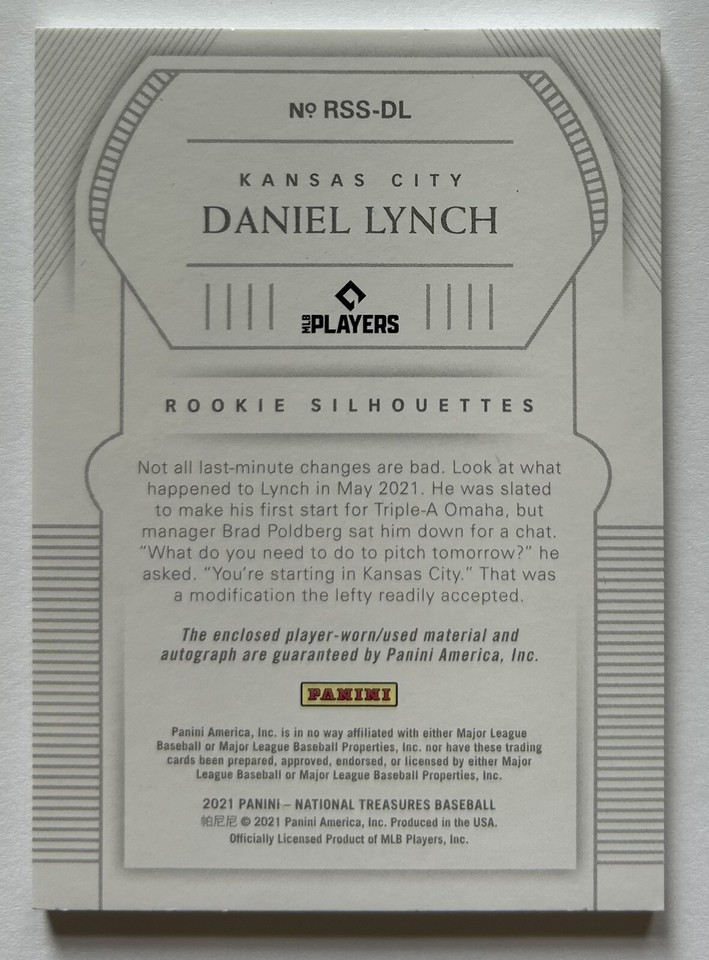 2021 Daniel Lynch IV National Treasures Rookie Silhouette Signature Auto RPA /5 | eBay