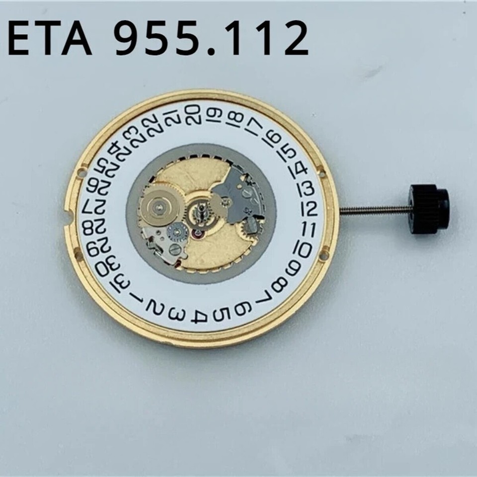 Quartz Watch ETA 955.112 Swiss Movement Date at 3 with 3 Hands | eBay
