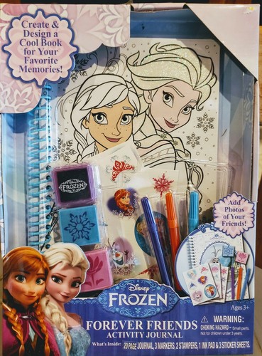 NEW Disney Frozen Activity Journal Set w/ stamps, stickers & markers | eBay