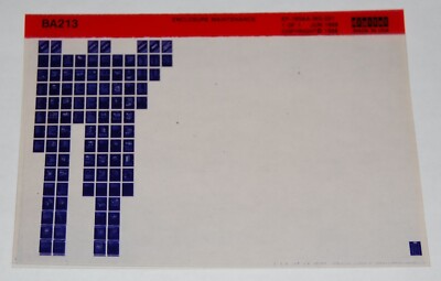 DEC BA213 Enclosure Maintenance Manual, Microfiche | eBay