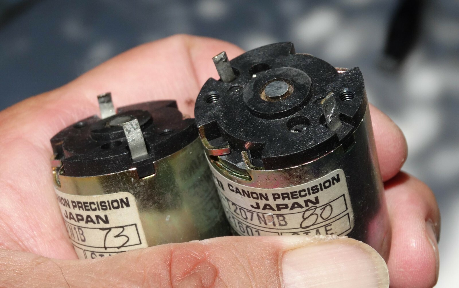 TWO (2) 7-pole Canon Precision DC motor 12V FN30 series . Japan | eBay