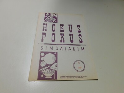 Hokus Pokus Simsalabim Magic Magicians Magazine 1957 #5 | eBay