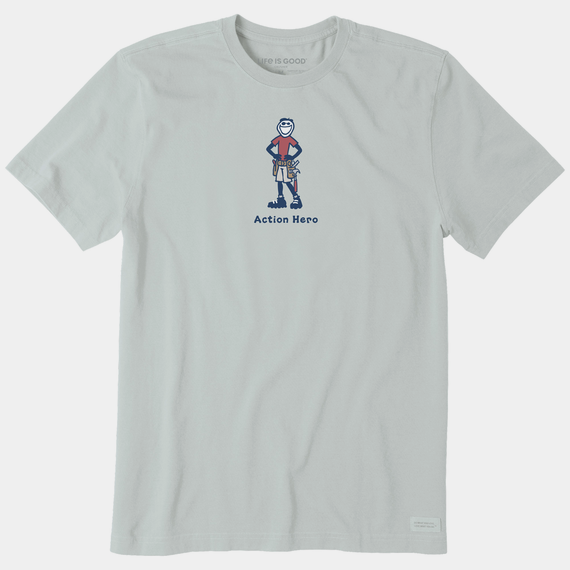 3XL NWT Men's Life Is Good Jake Action Hero Handyman Fog Gray SS ...