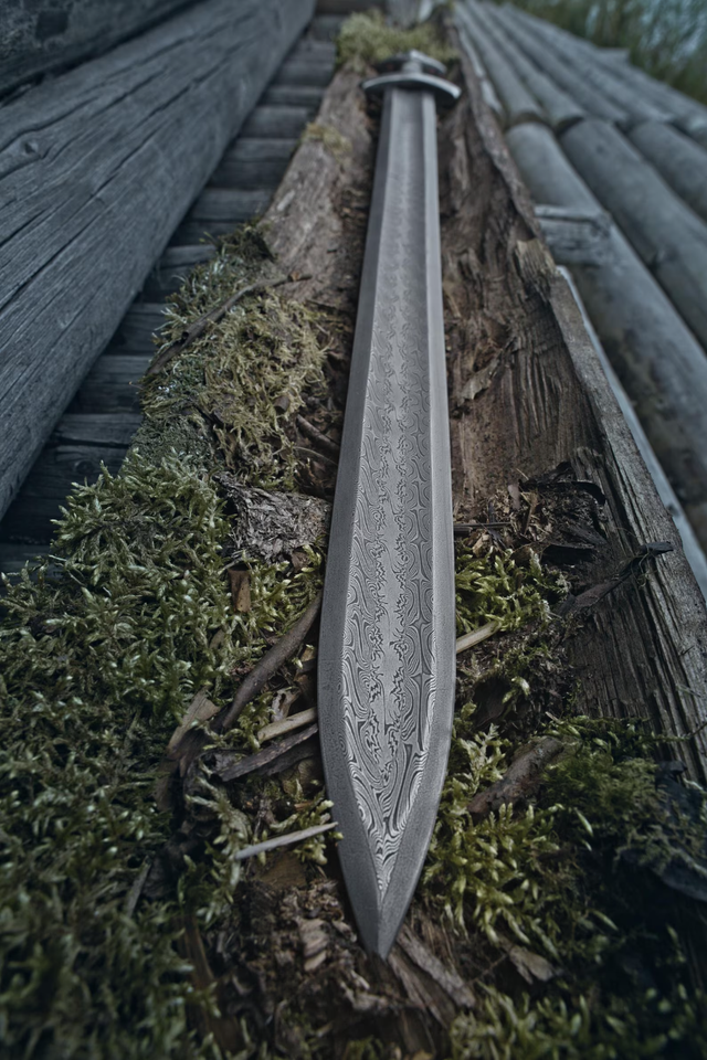 Handmade King Ragnar Lothbrok Viking Sword Handcrafted Authentic Norse ...