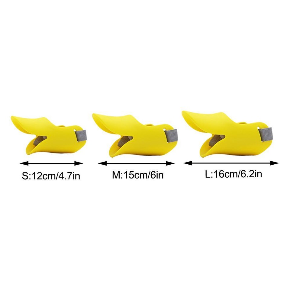 Pet Dog Cute Duck Muzzle Mask Anti-Biting Silicone Muzzle NoBarking ...