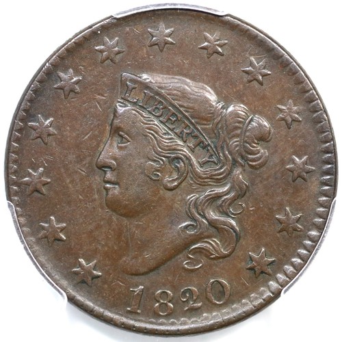 1820 N-1 R-1 PCGS XF 40 Matron or Coronet Head Large Cent Coin 1c | eBay