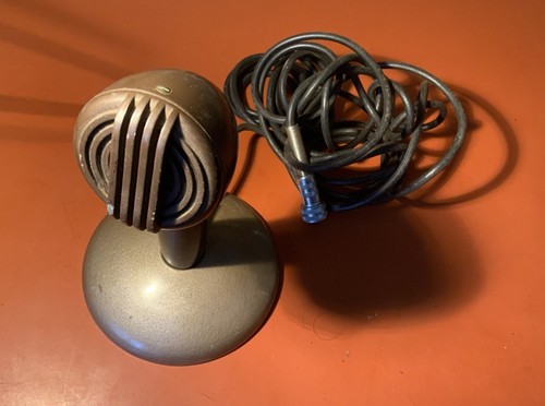 Vintage 1940's Astatic Model # 200 Gold Bullet Microphone & Stand | eBay