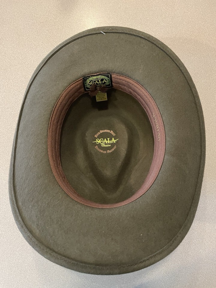 Scala Classico Men's Wool Felt Outback Style Hat, New With Tags, XL ...