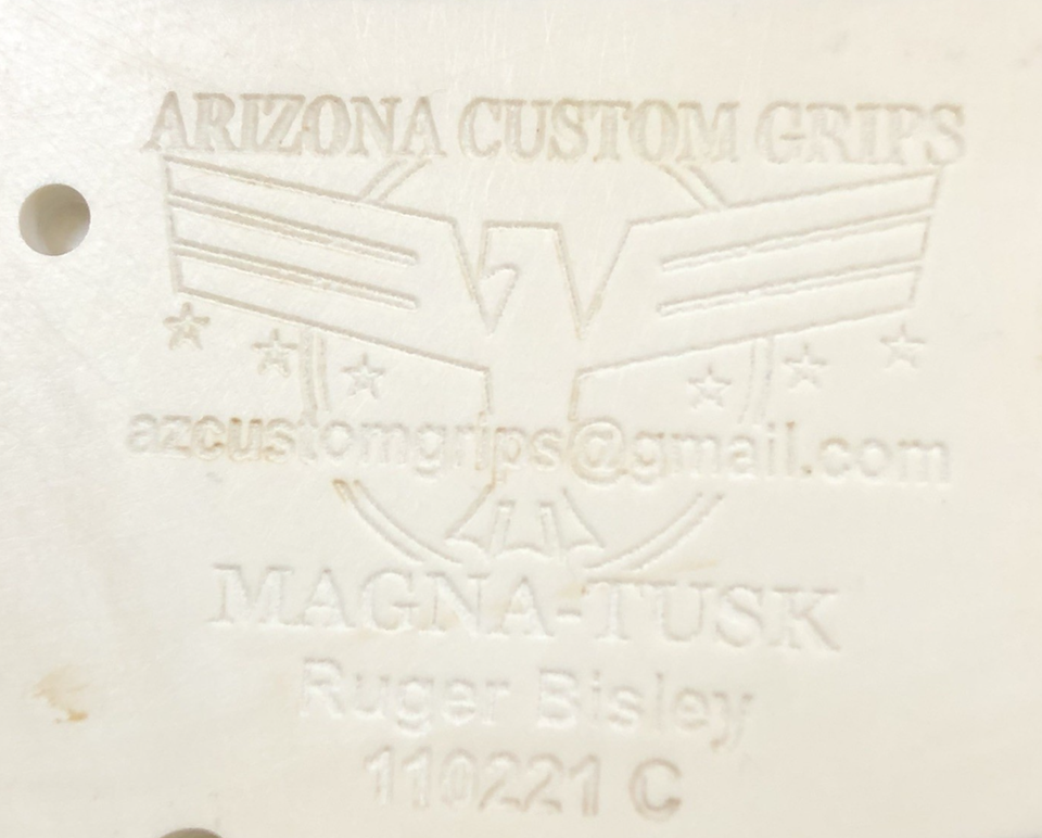 RUGER New Vaquero Bisley Revolver Grips Magna-Tusk ACG Arizona Custom ...