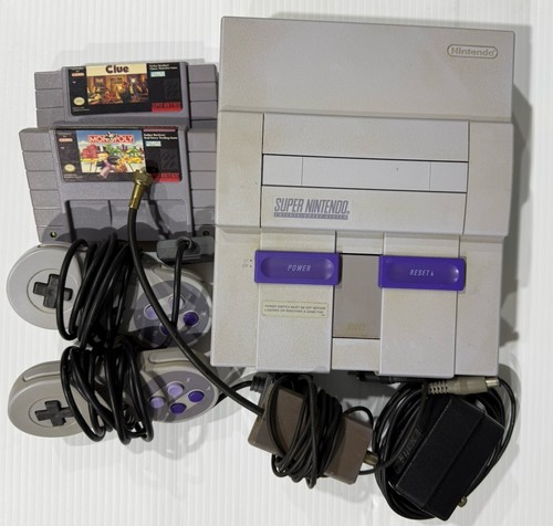 Original Super Nintendo Entertainment System Console SNES Video Game ...