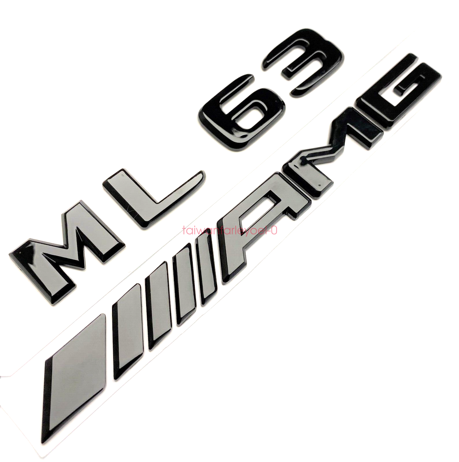 #2 BLACK ML63 + AMG FIT MERCEDES ML63 REAR TRUNK NAMEPLATE EMBLEM BADGE ...