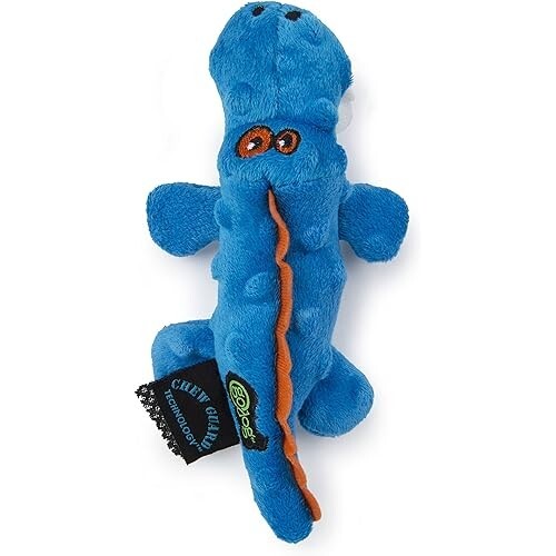 goDog Just For Me Gators with Chew Guard Tough Plush Dog Toy, Blue ...
