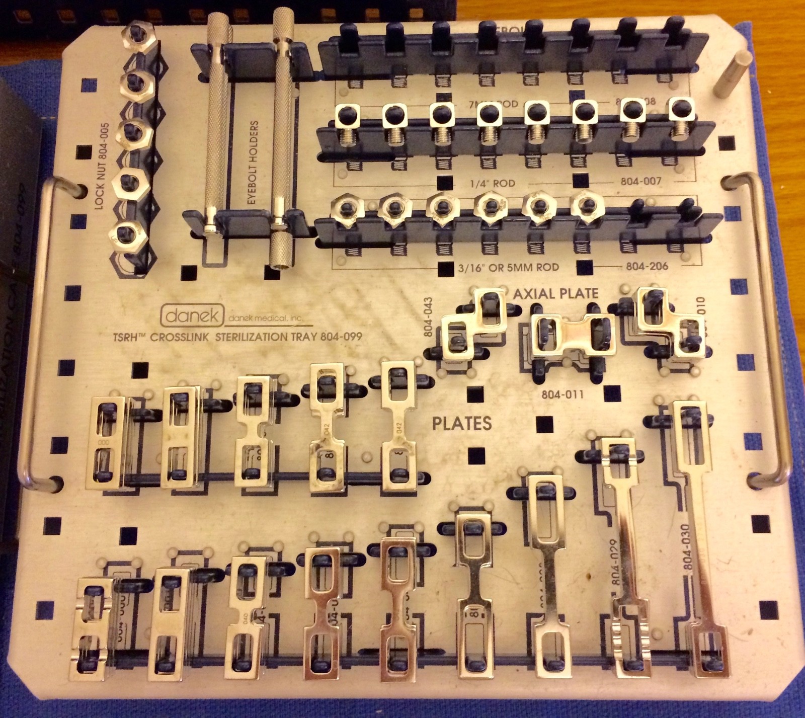 Danek TSRH crosslink spinal surgical instrument kit. GC, guaranteed. | eBay