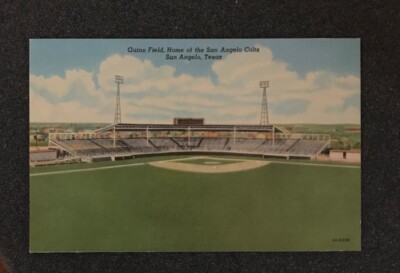 GUINN FIELD HOME OF THE SAN ANGELO COLTS BASEBALL STADIUM POSTCARD | eBay