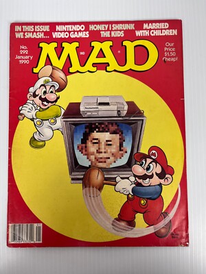 CGC 8.5 MAD Magazine January 1990 Smash Super Mario Nintendo Power ...