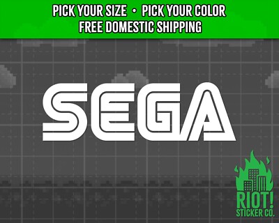 Sega Logo Decal for Car Sticker for Laptop Window Video Game Sega ...