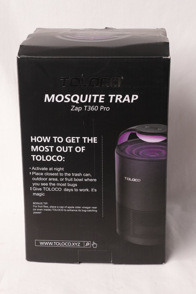 Toloco Mosquite Trap-Zap T360 Pro Electric Mosquito Trap for Bugs New ...