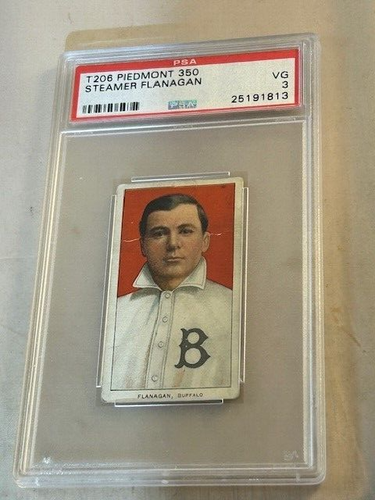 T206 1909-1911 PIEDMONT 350 STEAMER FLANAGAN PSA VG 3 BUFFALO BISONS | eBay