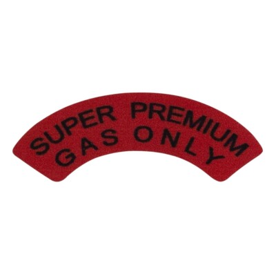 "Super Premium Gas Only" Decal | 1963-64 Studebaker Lark, Hawk ...
