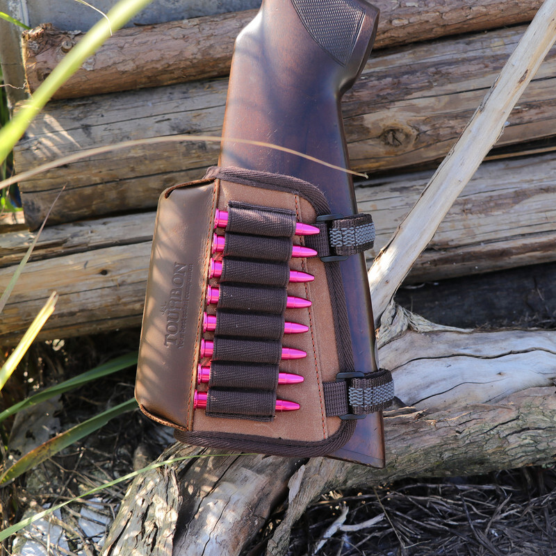 TOURBON Canvas Hunting Rifle Ammo Holder Cheek Rest Comb Riser ...