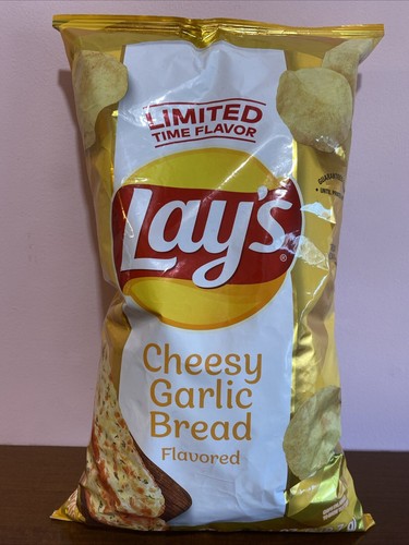 Lay’s Cheesy Garlic Bread Potato Chips Limited Time Flavor | eBay