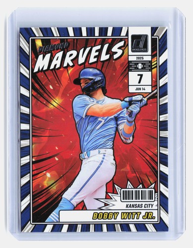 Bobby Witt Jr. 2025 Donruss #9 Diamond Marvels Insert | eBay