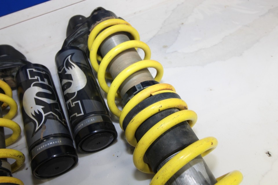 FOX SHOCKS SET FRONT REAR YELLOW FITS 17-23 CAN-AM MAVERICK X3 TURBO | eBay