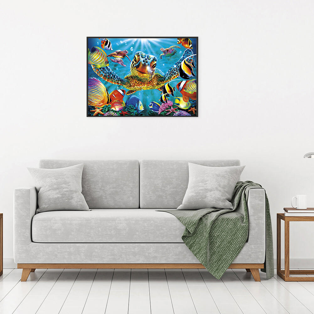 5D DIY Full Drill Diamond Painting Ocean World Cross Stitch Embroidery ...