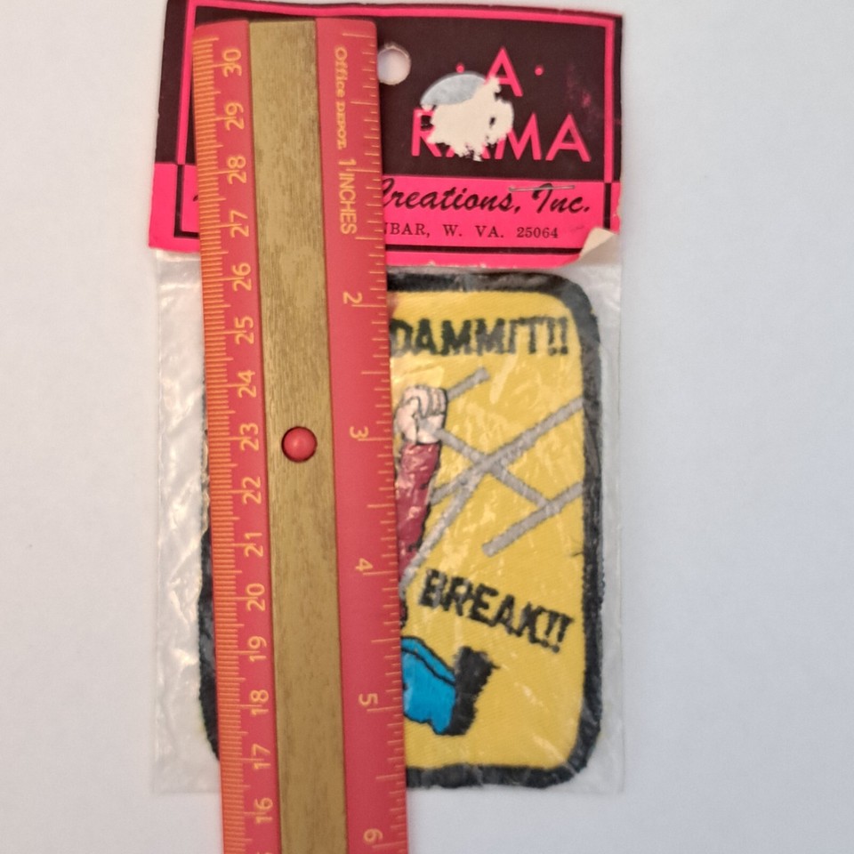 NEW Vintage BREAK! DAMMIT! BREAK! CB Patch Sealed In Package | eBay