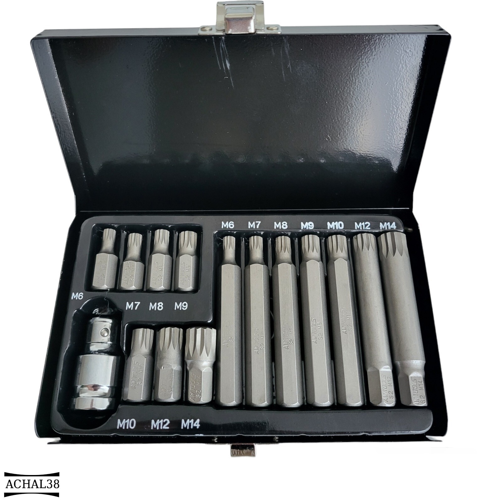 Coffret Douilles Embouts Spline XZN 12 Pans 1/2 Longue Courte Clé ...