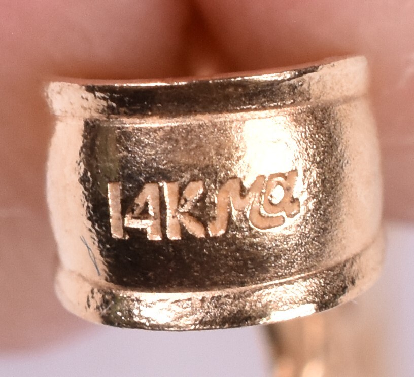 14K Jesus Head Crown Of Thorns Yellow Gold MA - Gem