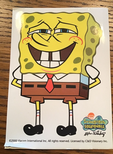 2000 Spongebob Squarepants Sticker 4.5" x 3.25" Vintage | eBay