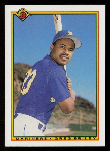 1990 Bowman Greg Briley #482 Seattle Mariners Baseball Card | eBay