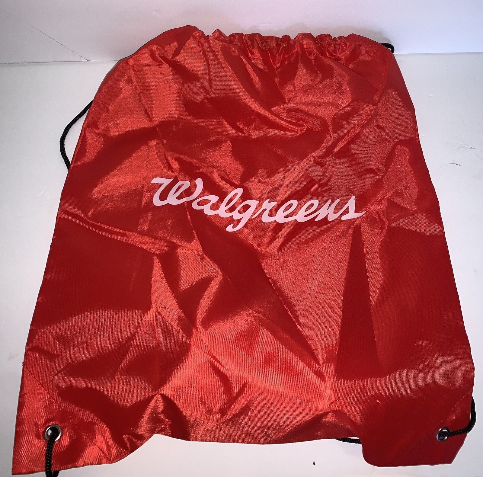 Red Nylon Drawstring Bag | eBay