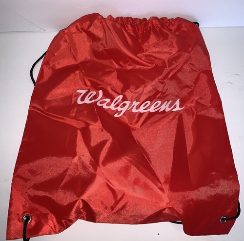 Red Nylon Drawstring Bag | eBay