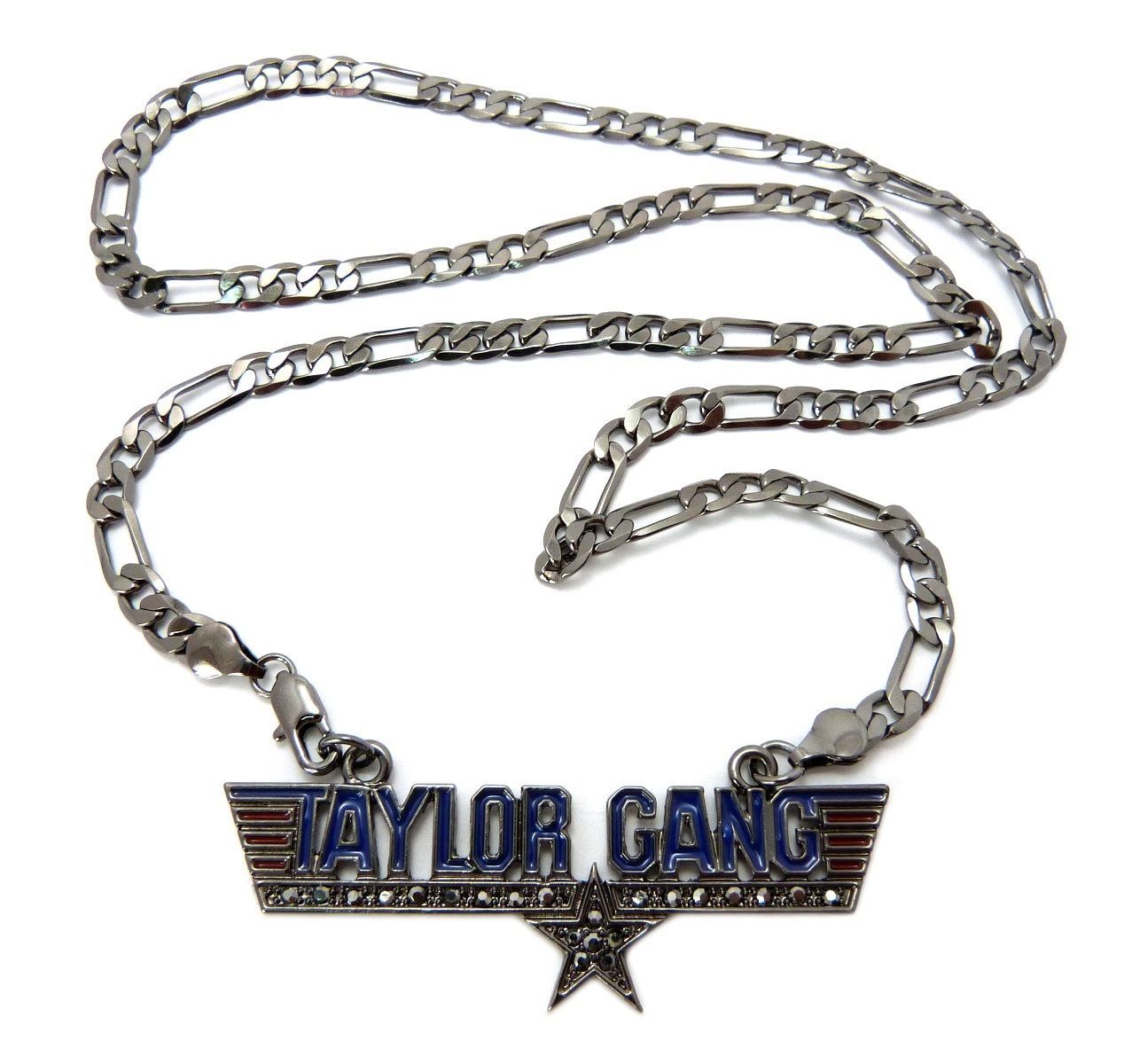 New Taylor Gang Pendant 5mm/24" Figaro Chain Hip Hop Necklace MSP290 | eBay