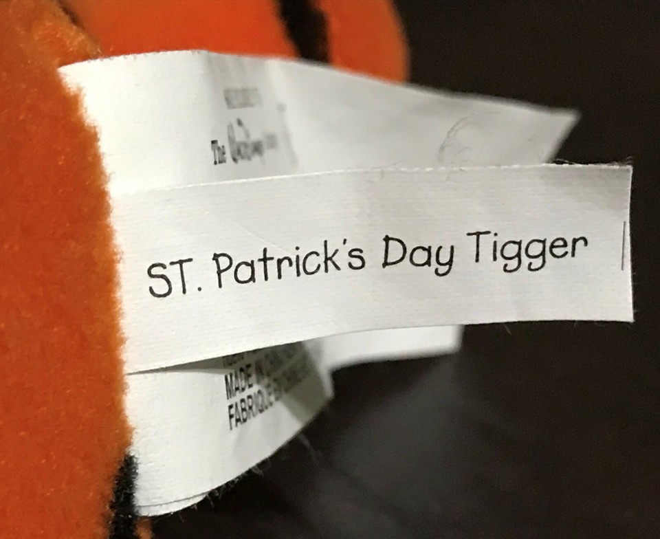 Walt Disney Company St. PATRICK'S DAY TIGGER Plush NWT | eBay