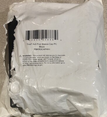 Trex 4 X 4 Post Sleeve Cap PC BLACK PBKSQCAP4x4 | eBay