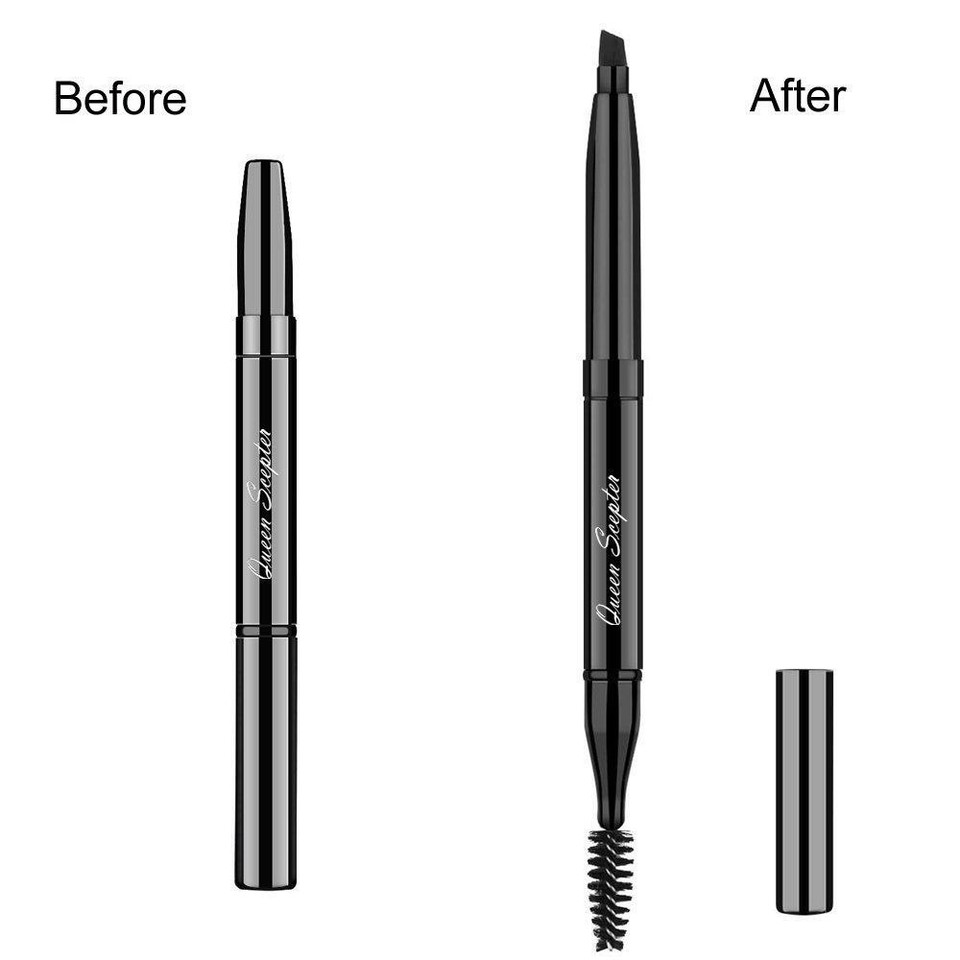 2pcs Travel Retractable Eyebrow Concealer Eyeliner Lip Brushes Soft ...