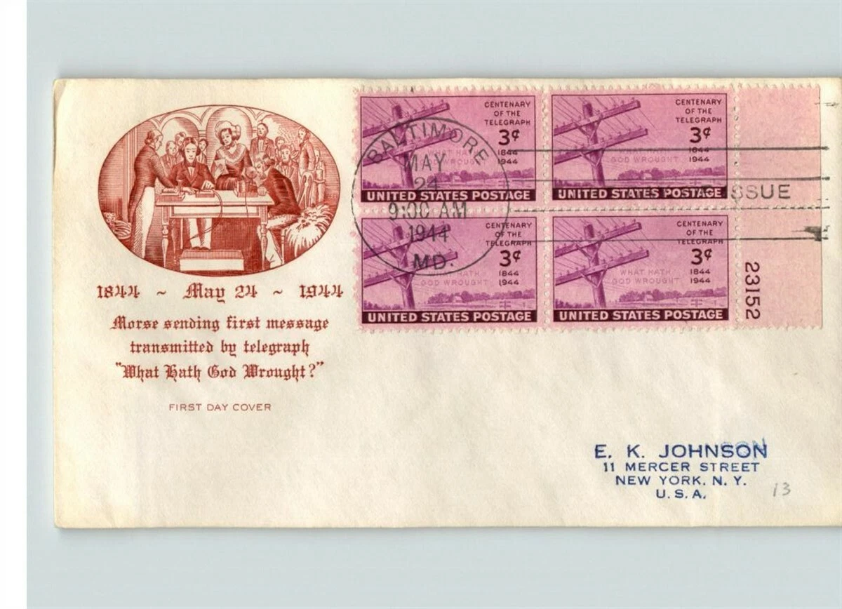 First Telegraph Message