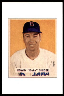 Duke Snider 1989 Bowman Reprint Inserts Card# NNO | eBay