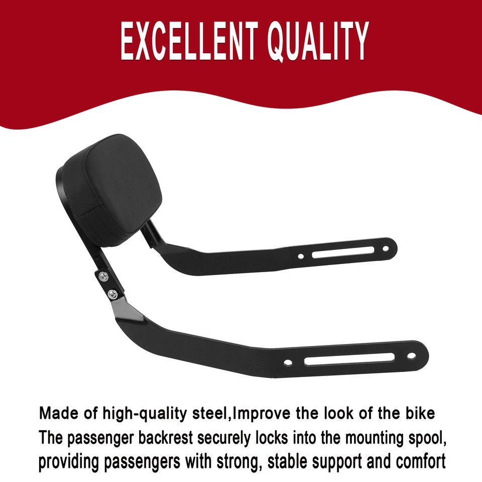 Detachable Passenger Backrest Sissy Bar For Kawasaki ELIMINATOR 500 450 ...